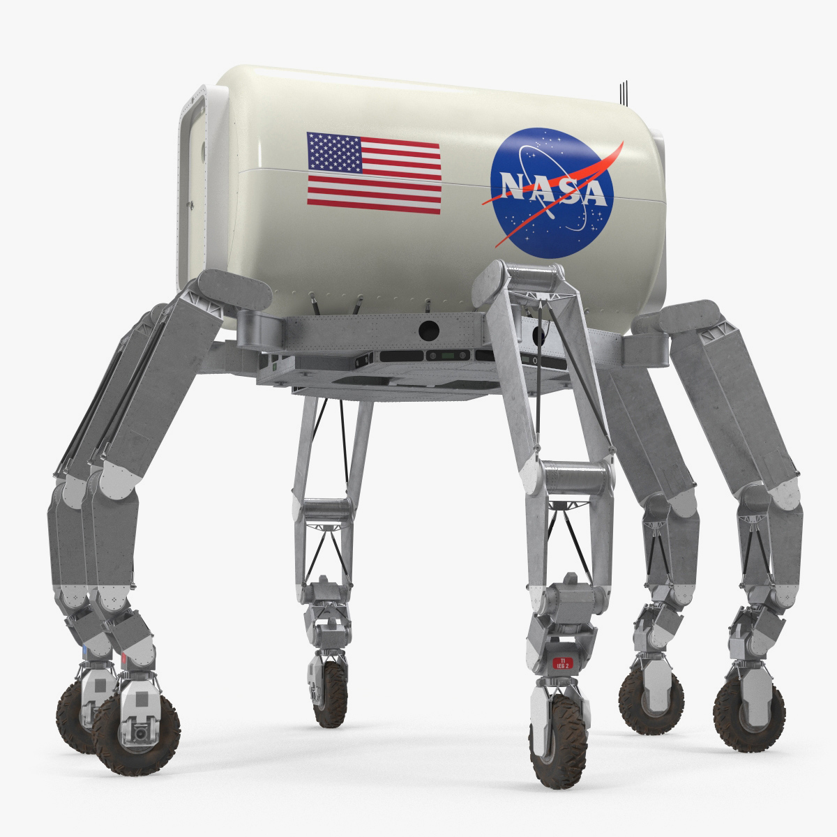 Athlete lunar rover rigged 3D model - TurboSquid 1318148