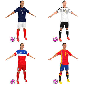 3D Footballer Models | TurboSquid