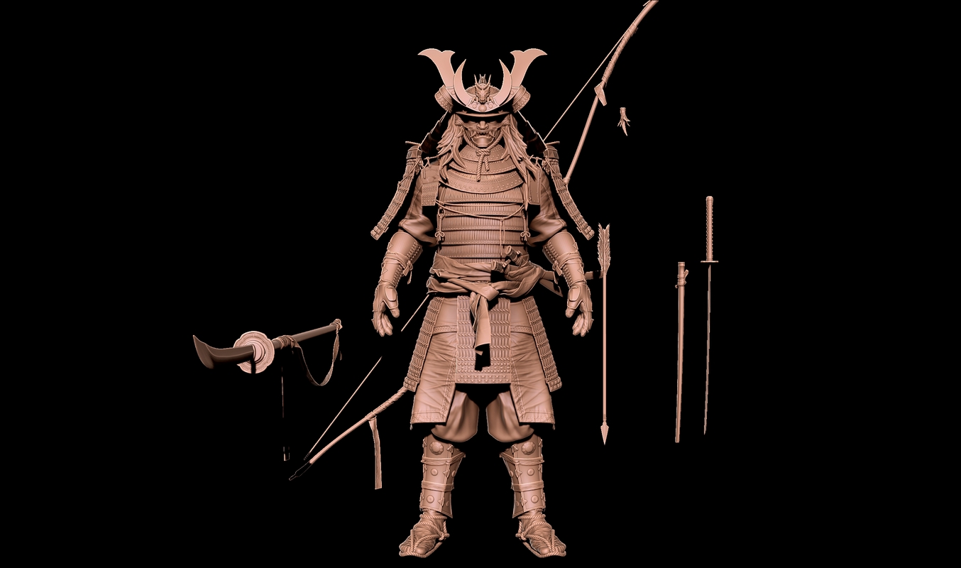 3D samurai armor bundles model - TurboSquid 1318247