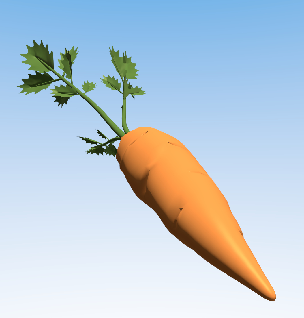 3D carrot gardening - TurboSquid 1318298