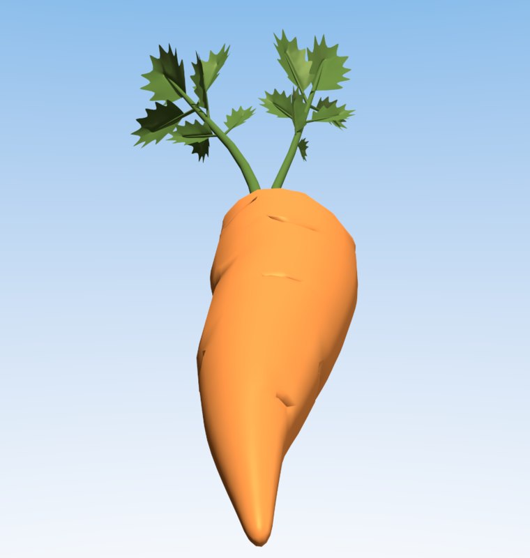 3D carrot gardening - TurboSquid 1318298