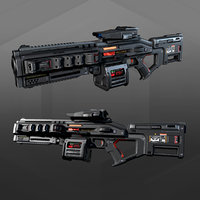 fn mag58 machine gun 3d model