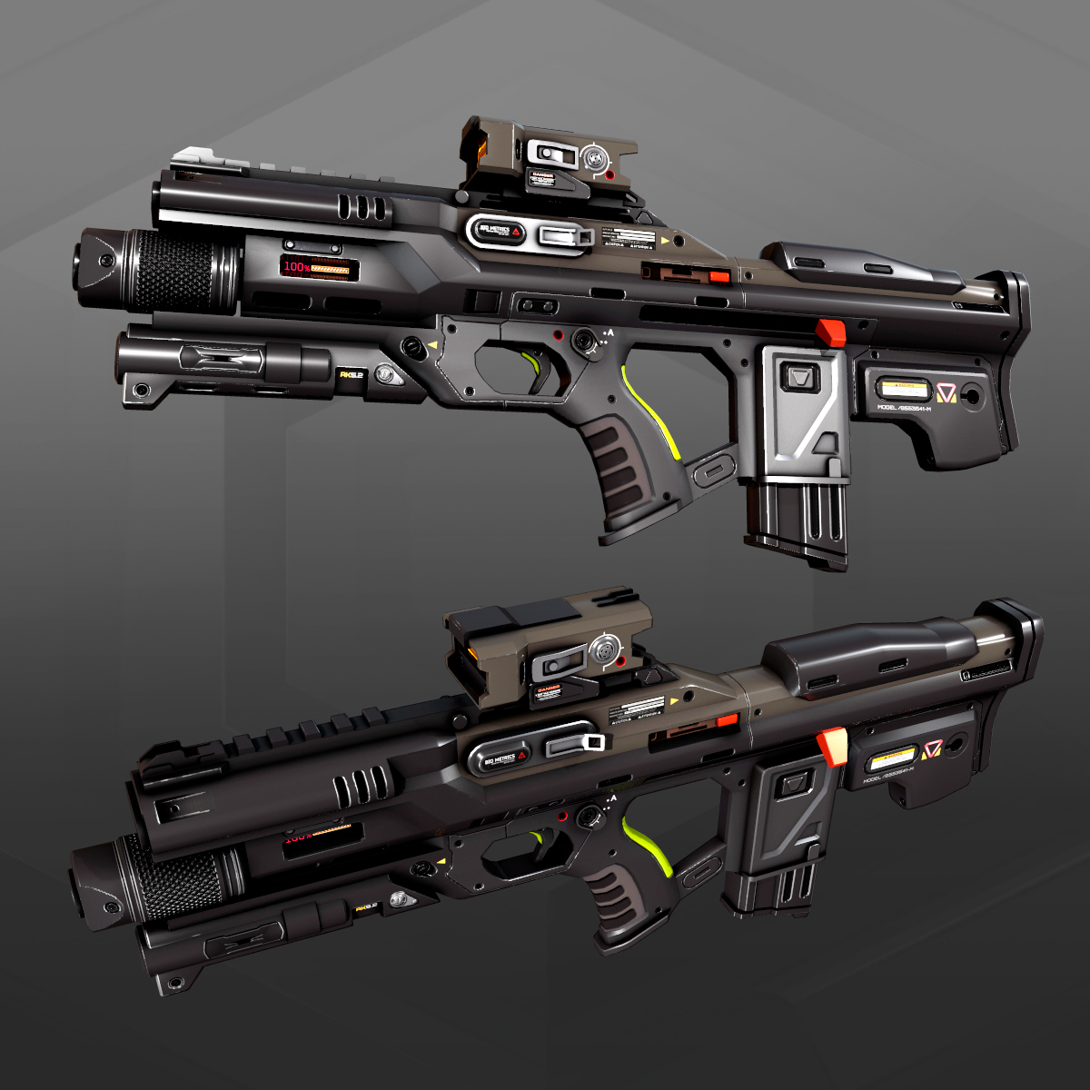 6 SF 무기 팩 3D 모델 - TurboSquid 1318462
