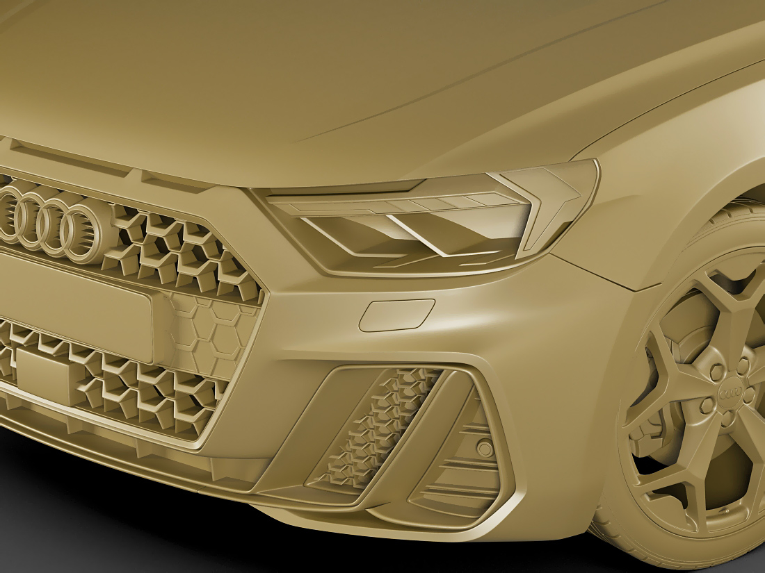 3D audi a1 2019 - TurboSquid 1318576
