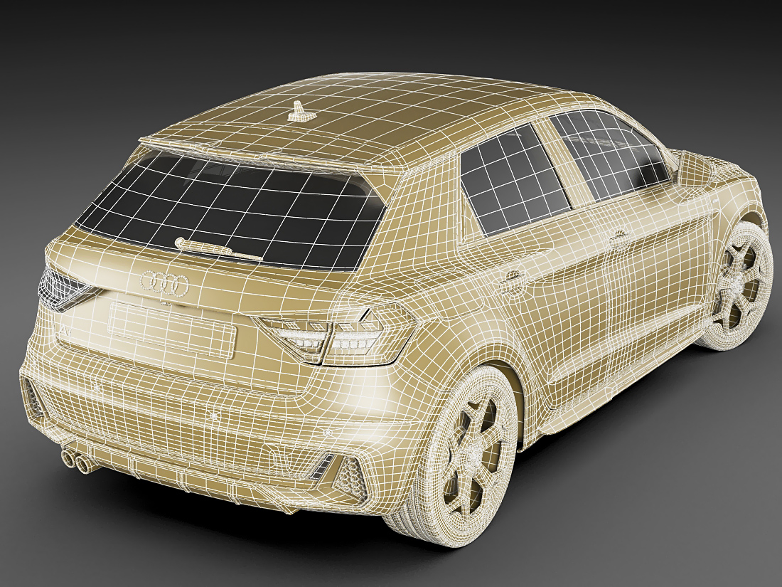 3D audi a1 2019 - TurboSquid 1318576