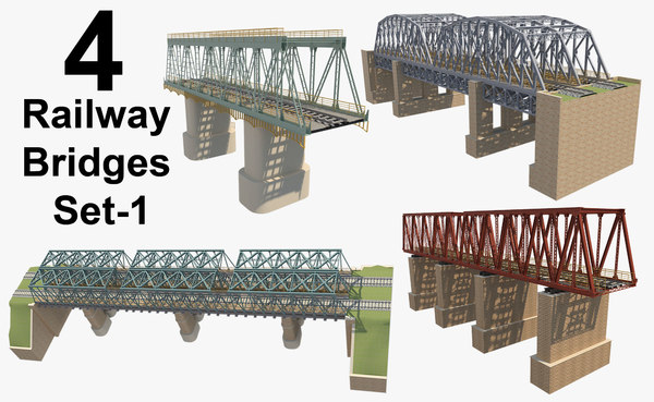 Railway Bridge 3D Models for Download | TurboSquid