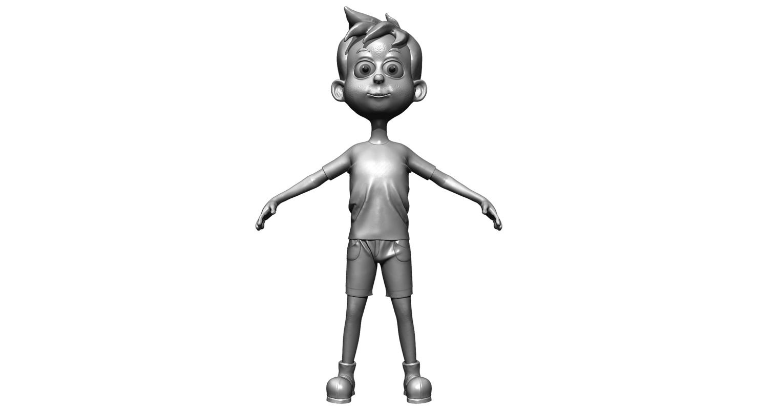 3D model boy cartoon - TurboSquid 1318778