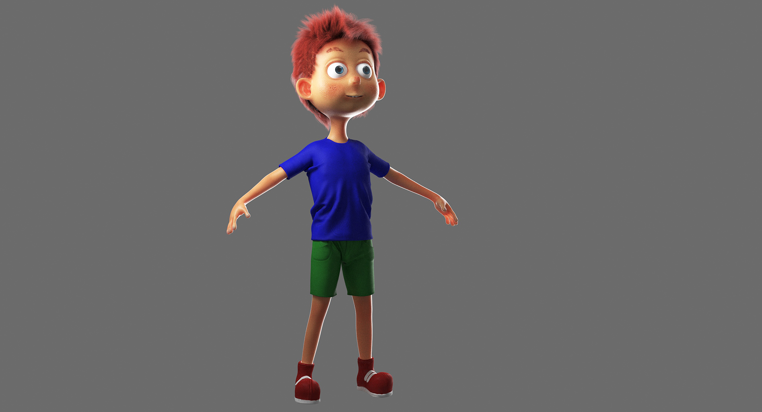 3D model boy cartoon - TurboSquid 1318778