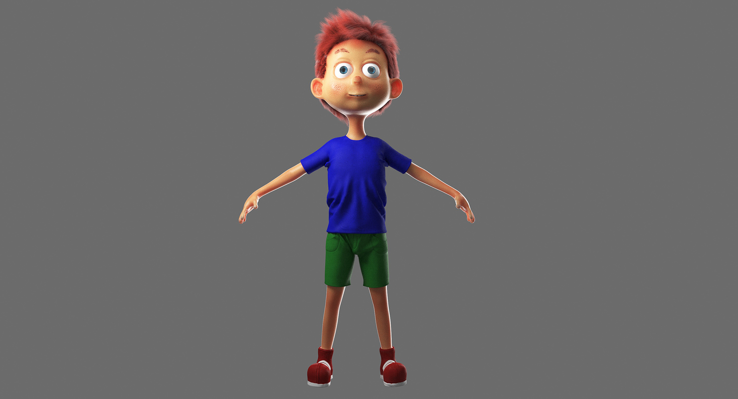 3D model boy cartoon - TurboSquid 1318778