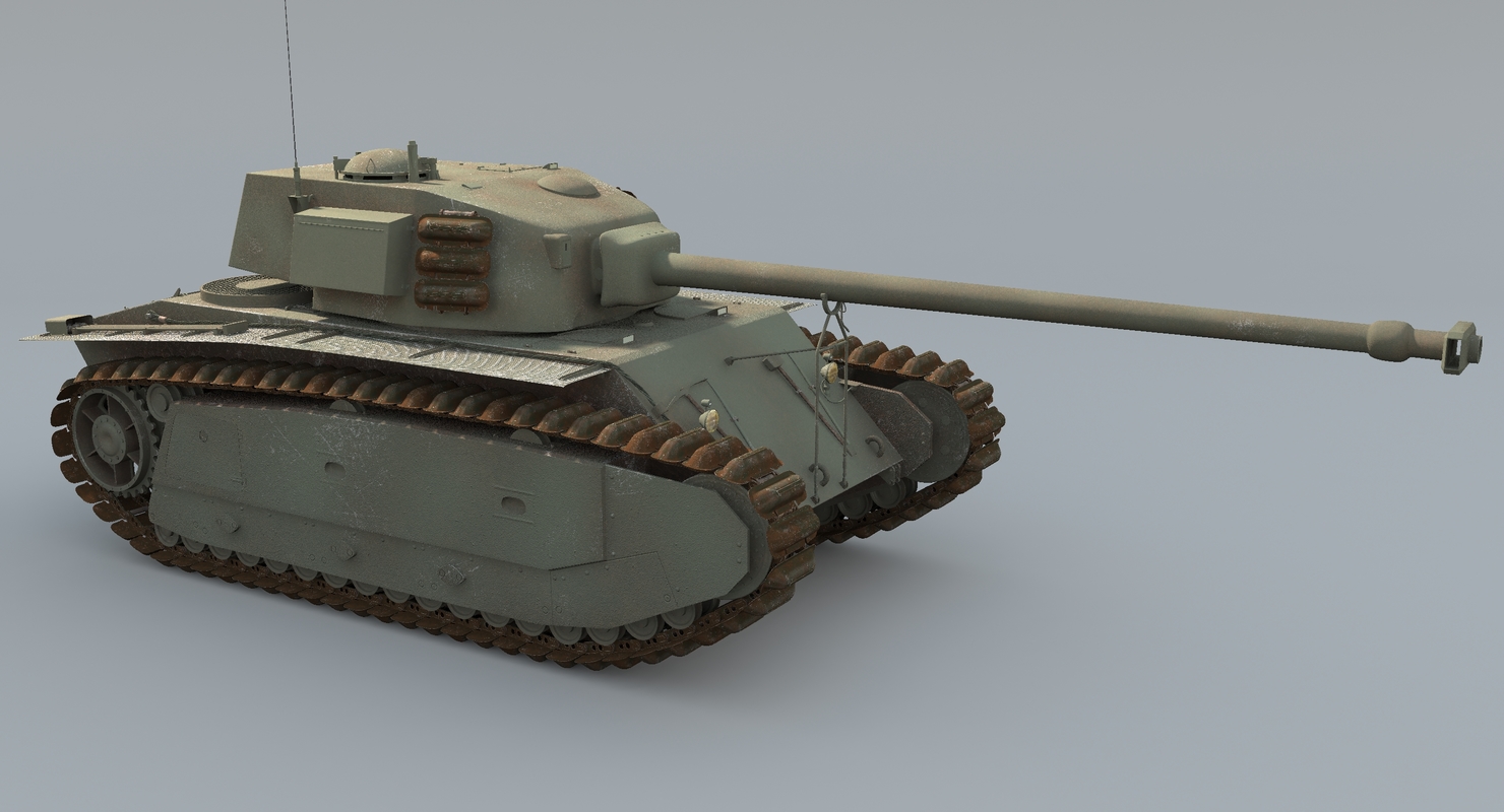 French arl 44 tank model - TurboSquid 1319658