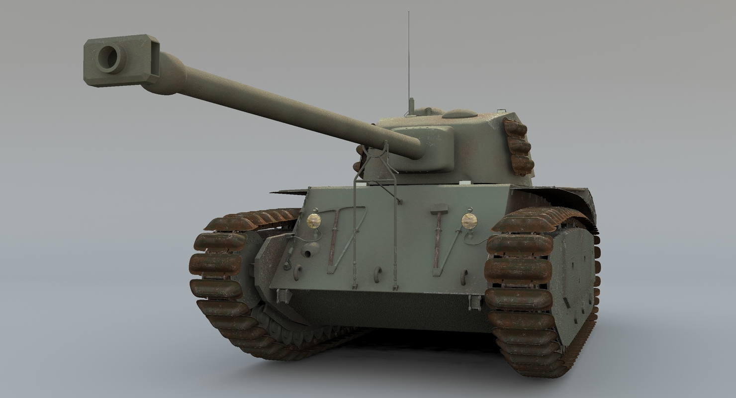 French arl 44 tank model - TurboSquid 1319658