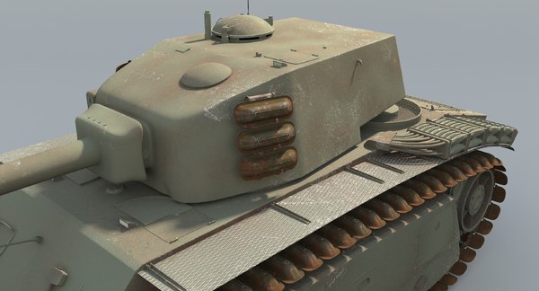 French arl 44 tank model - TurboSquid 1319658