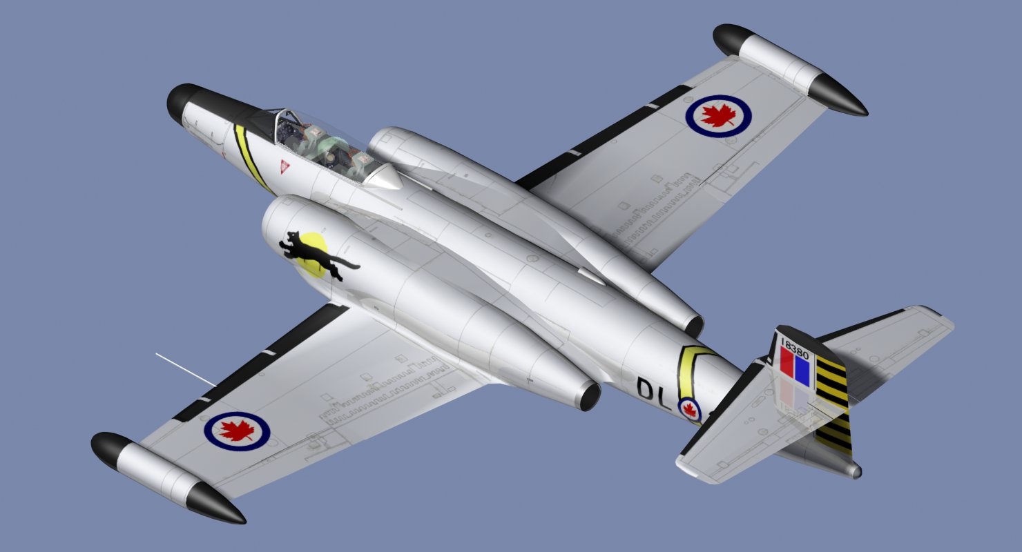 3D rcaf cf-100 - TurboSquid 1319705