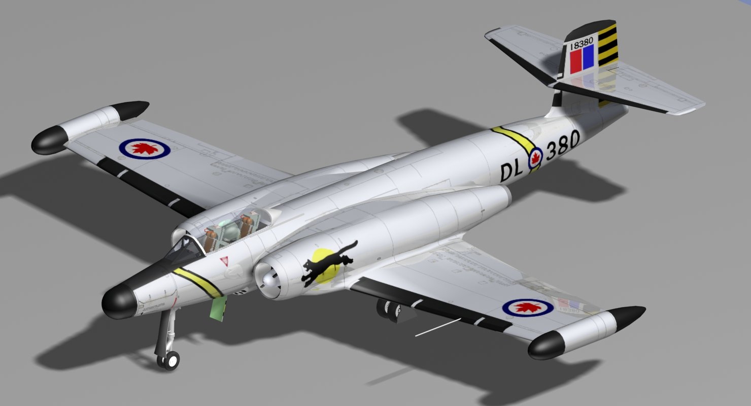 3D rcaf cf-100 - TurboSquid 1319705
