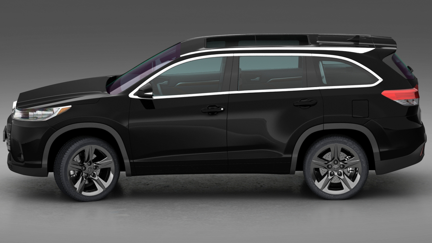 Toyota highlander 2018 interior 3D - TurboSquid 1319832