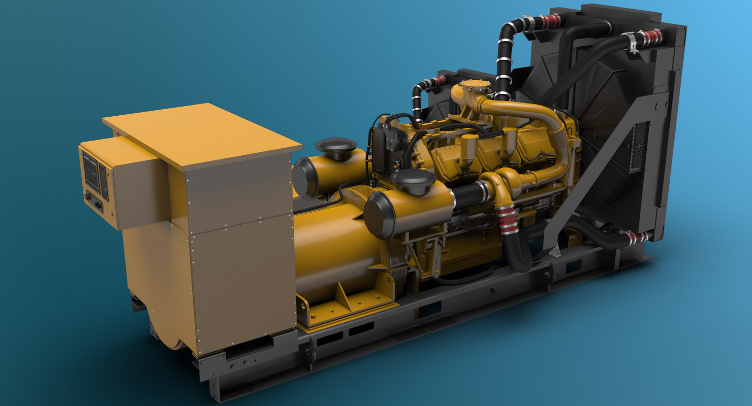 Diesel generator 3D model - TurboSquid 1320147