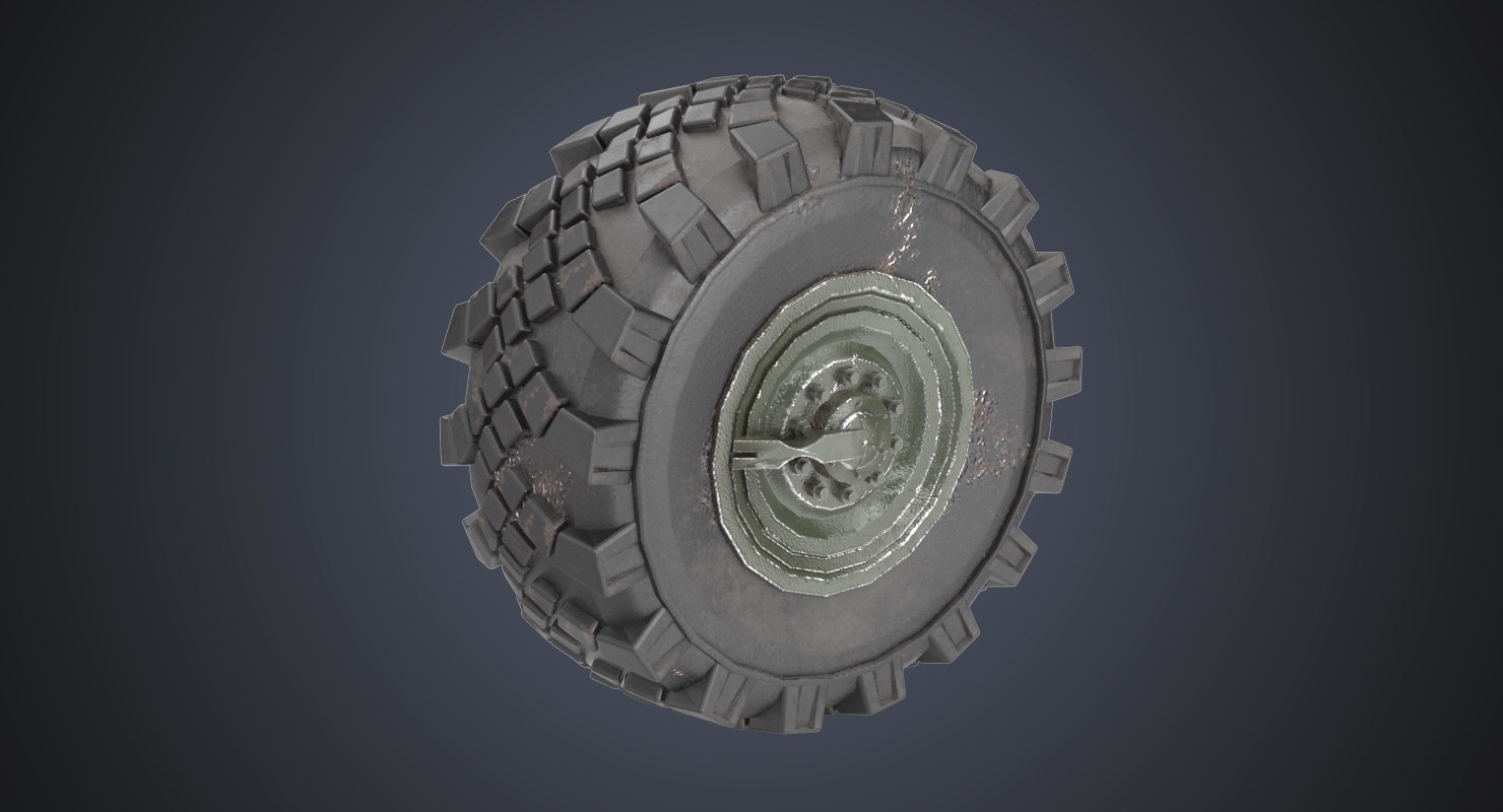 Ural wheel 3D model - TurboSquid 1320235