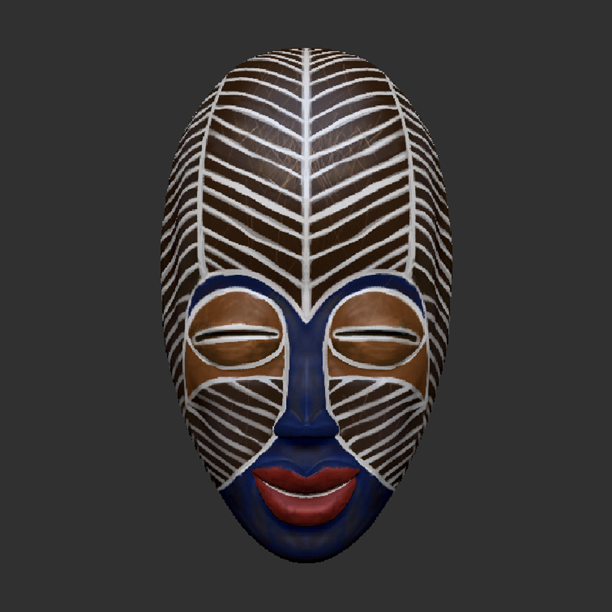 Realistic african mask 3D - TurboSquid 1320399