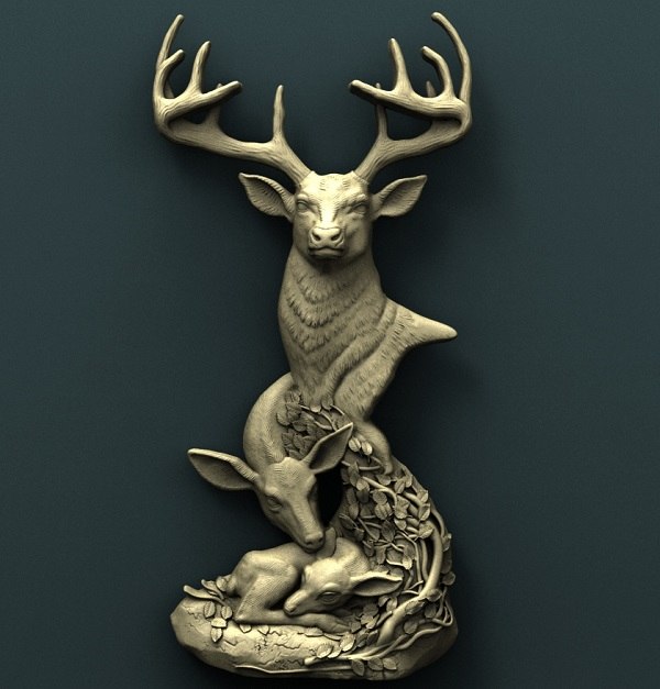 Deer cnc model - TurboSquid 1320481