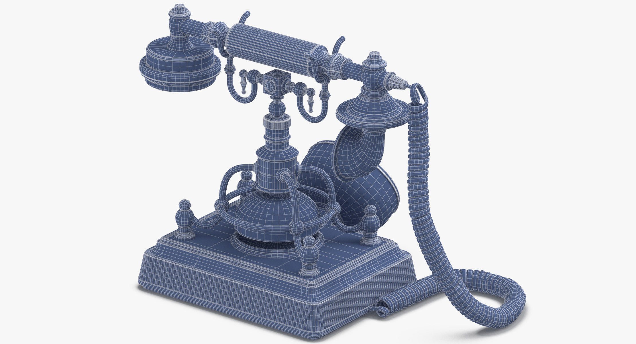Retro phone 3D model - TurboSquid 1320664