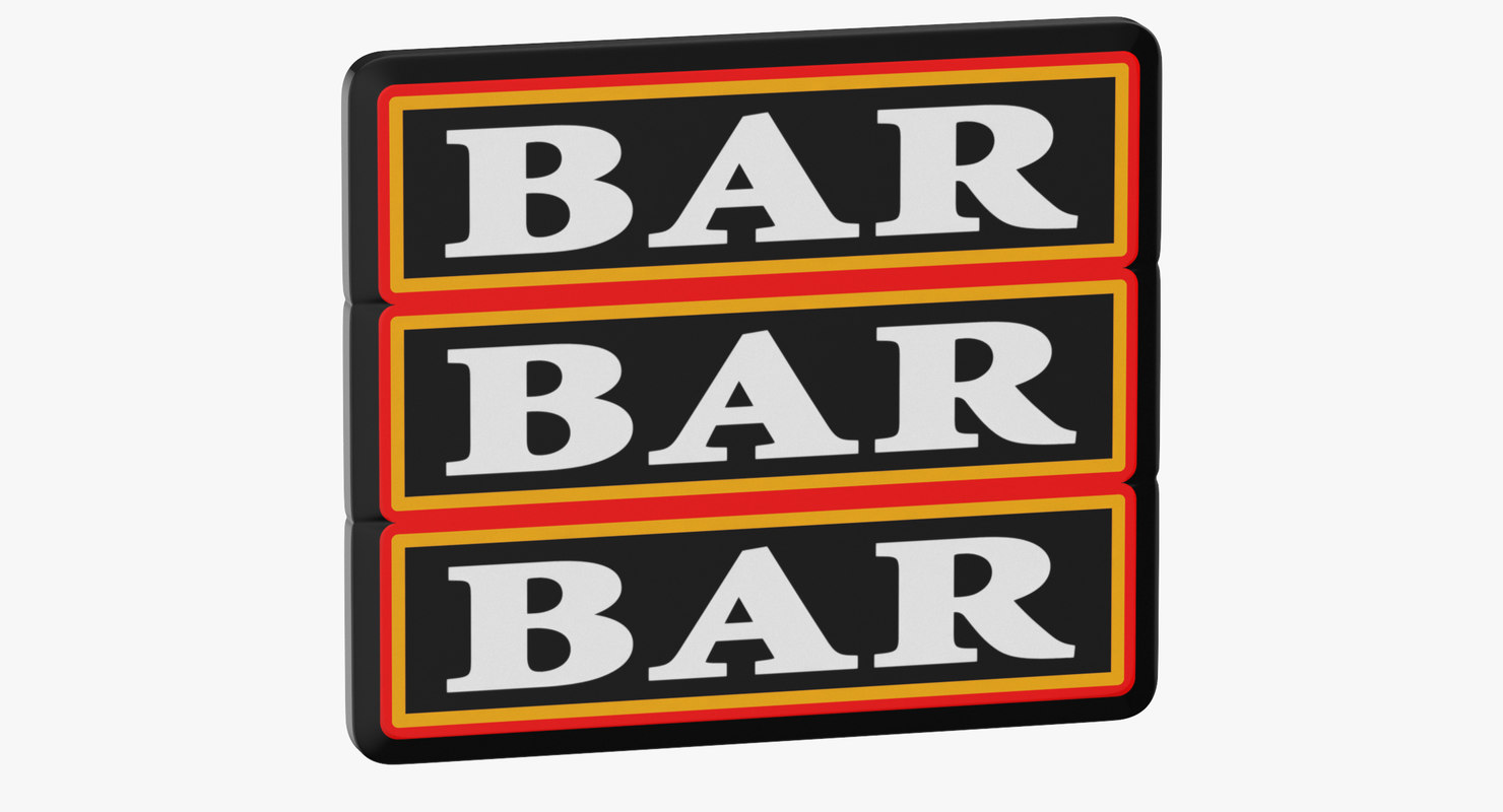 Video slot machine bars model - TurboSquid 1320669
