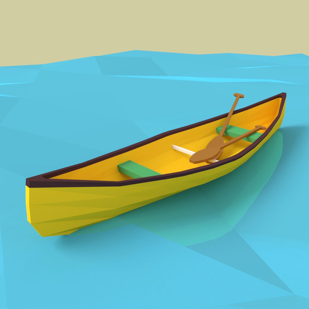 Canoa dos desenhos animados Modelo 3D - TurboSquid 1320751