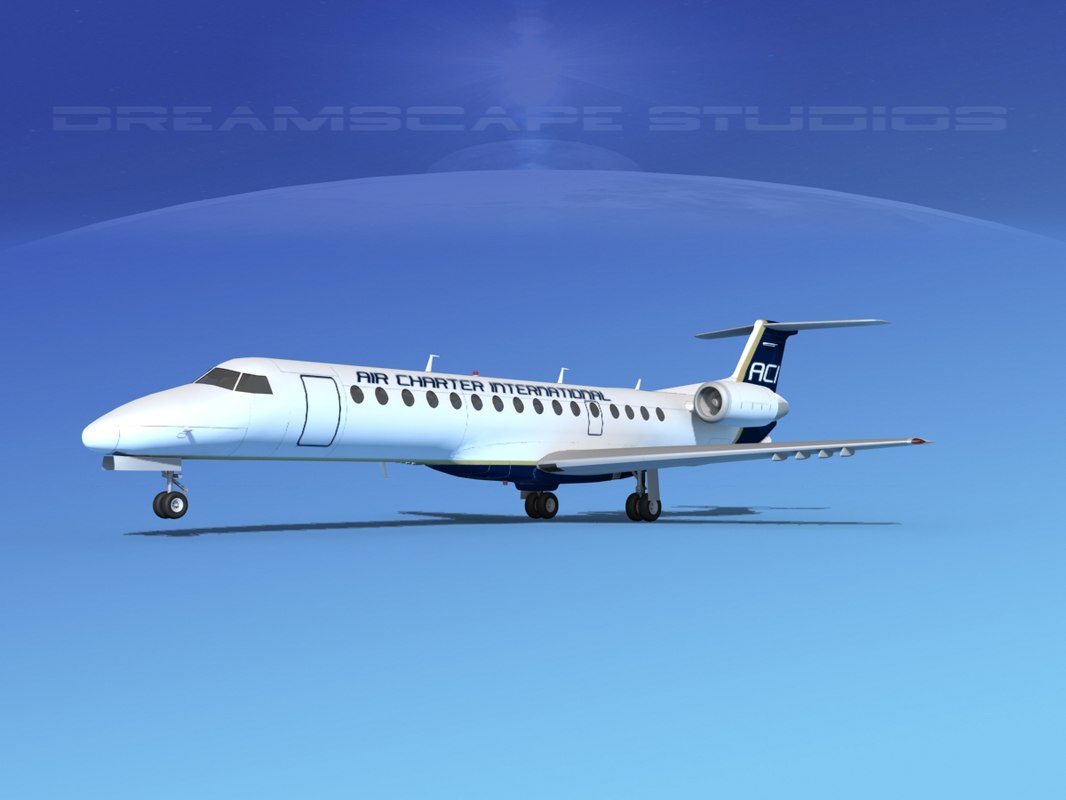 3D embraer erj erj-140 passenger air - TurboSquid 1320847