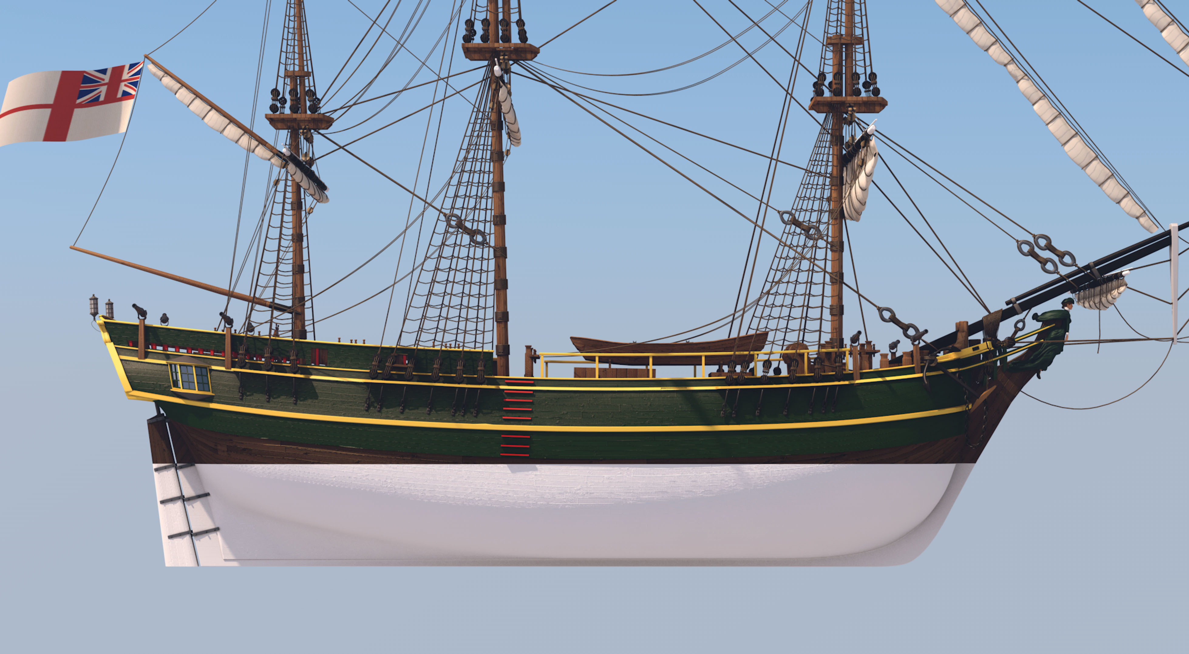 Hms bounty 3D model - TurboSquid 1321271
