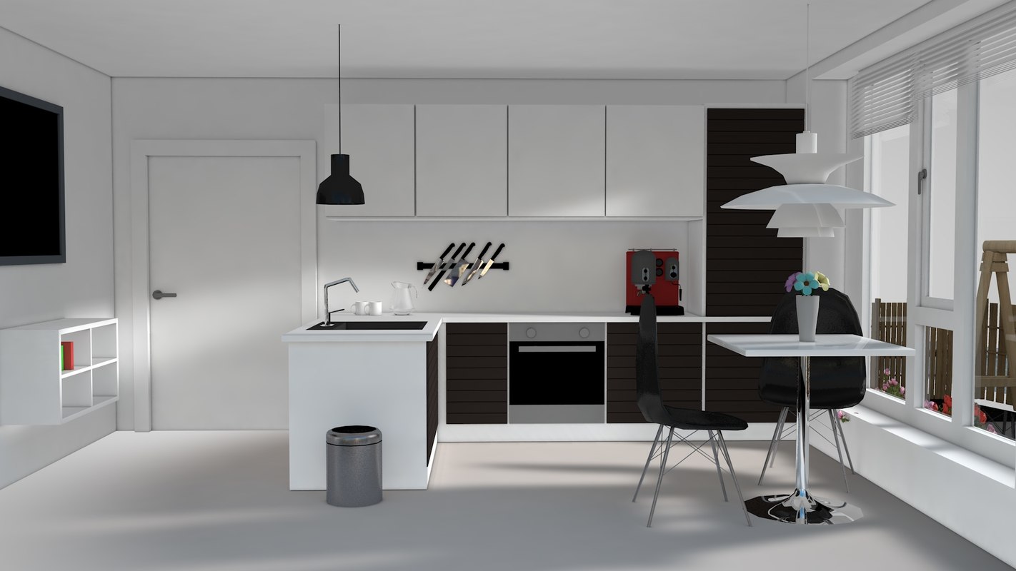 3D model kitchen - TurboSquid 1321286