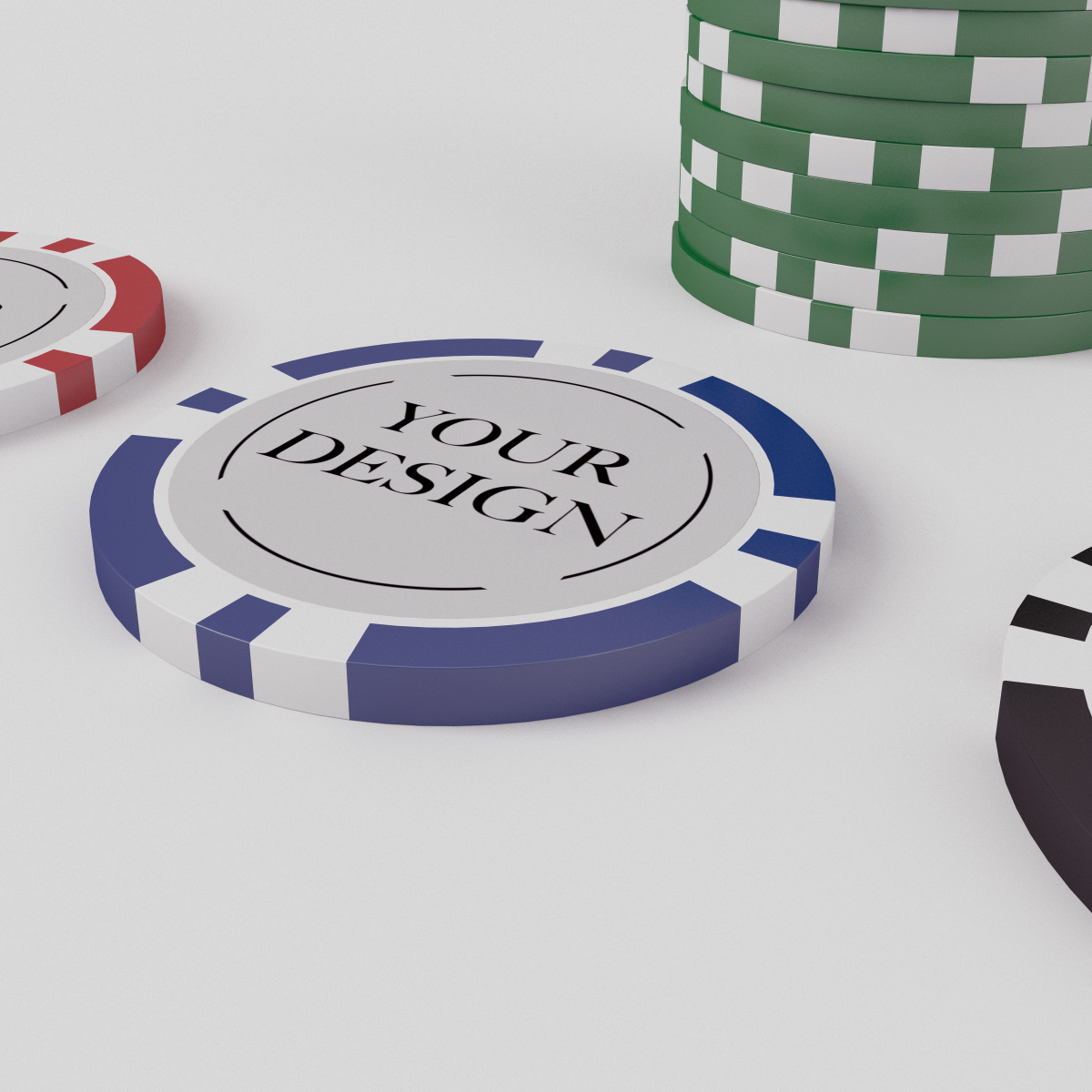 3D custom poker chips - TurboSquid 1321316