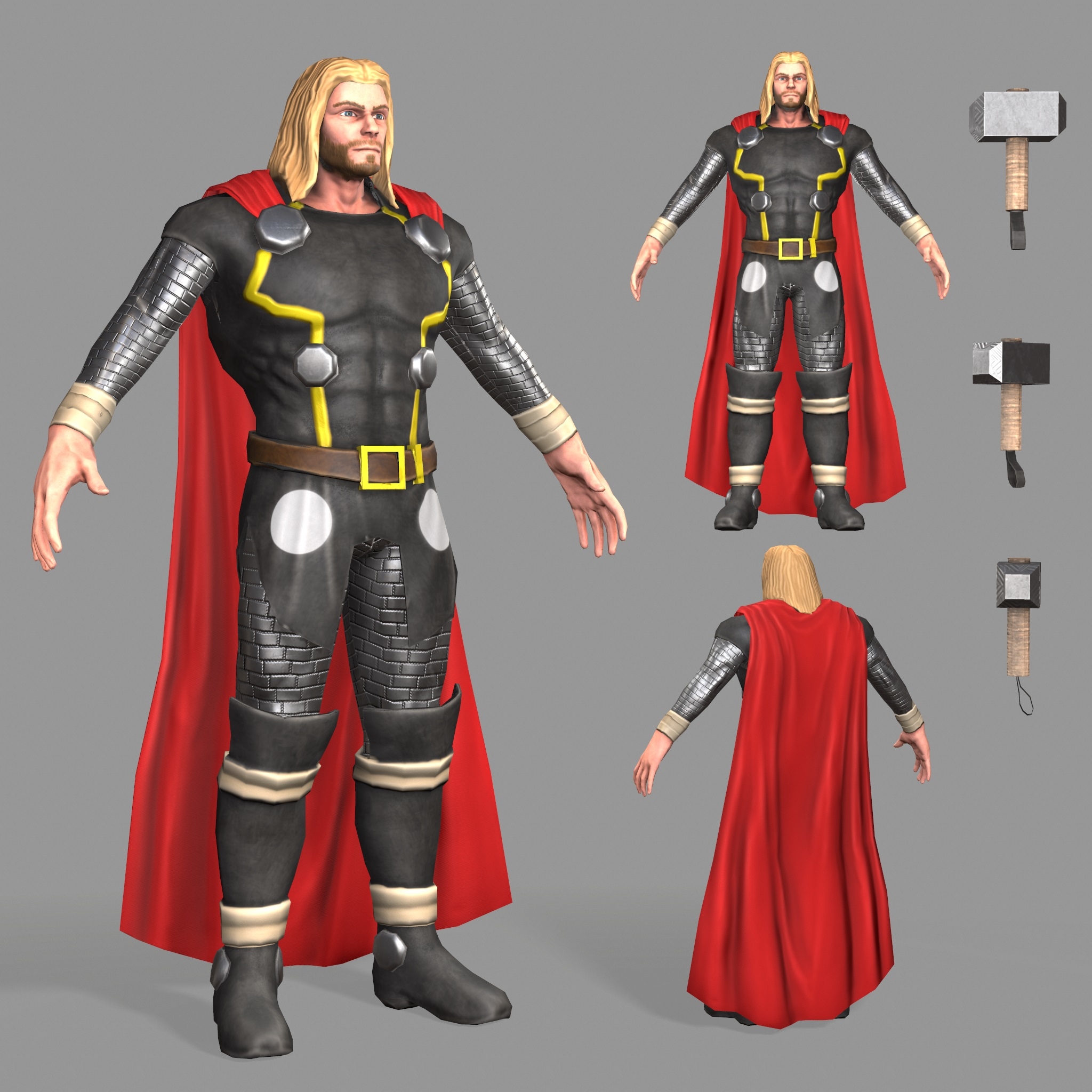 Modeled thor 3D model - TurboSquid 1321365