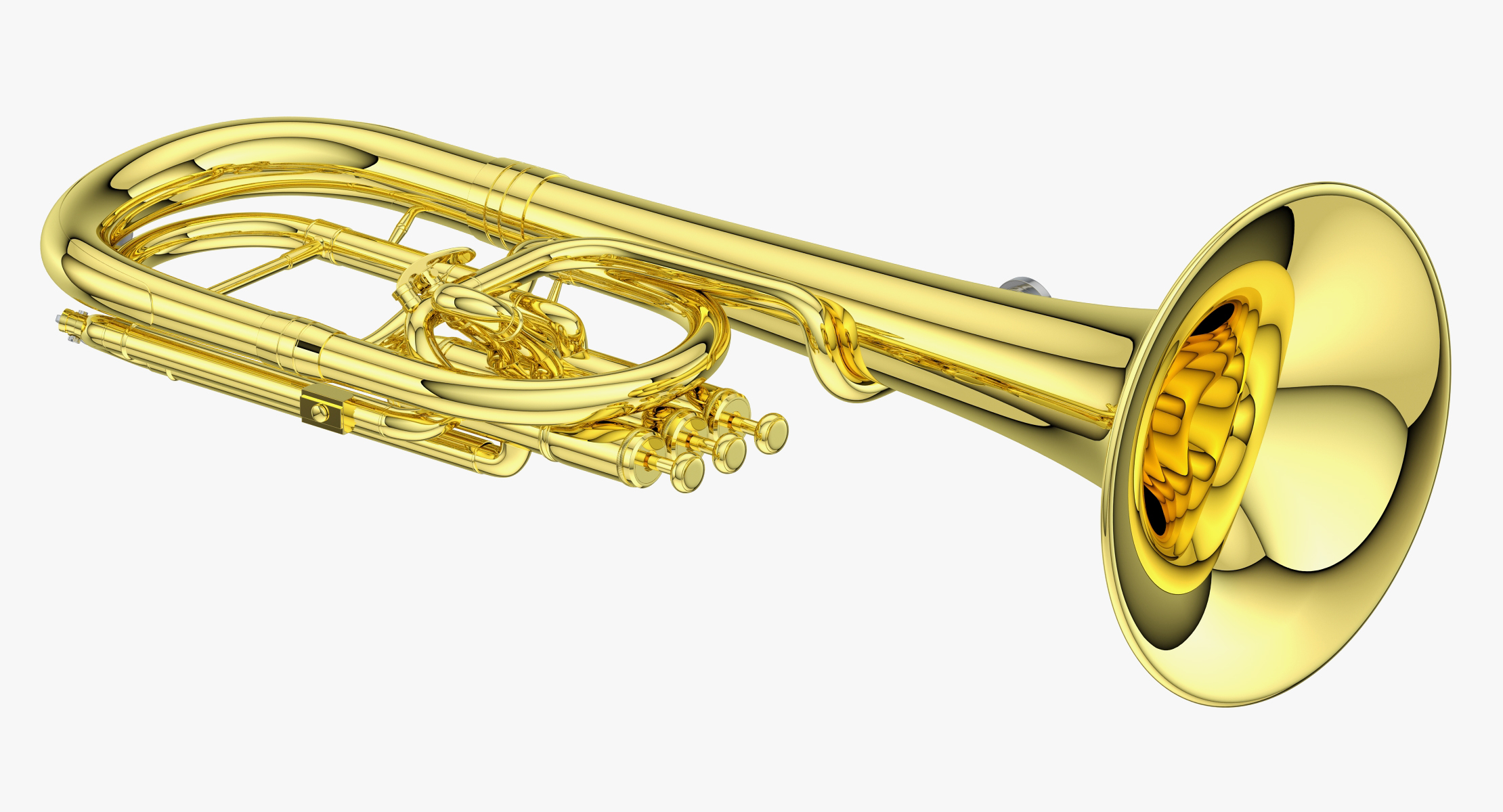 Modello 3D Collezione di strumenti musicali in ottone - TurboSquid 1321538