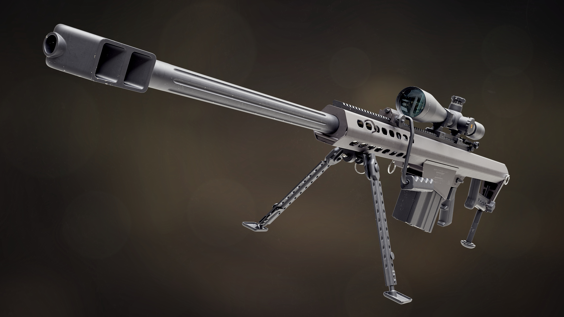 Barrett m82a1 3D model - TurboSquid 1321547