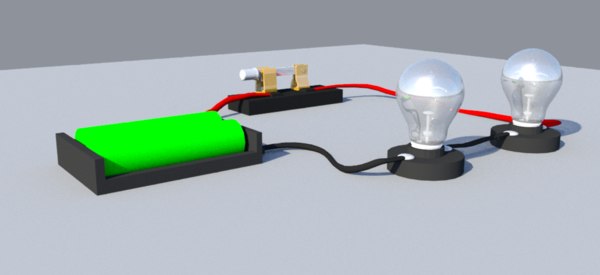 Simple series circuit 3D model - TurboSquid 1321649