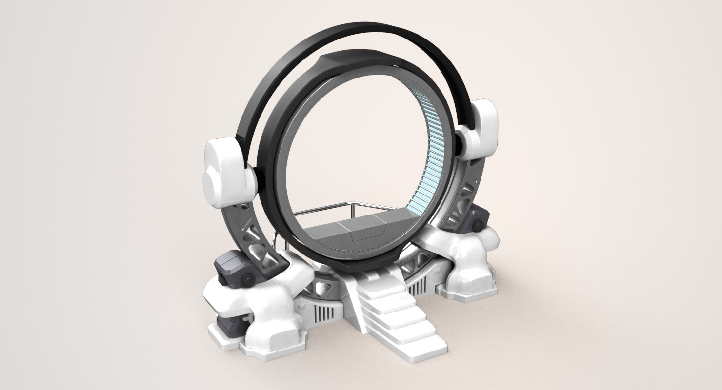 3D futuristic teleport - TurboSquid 1321707