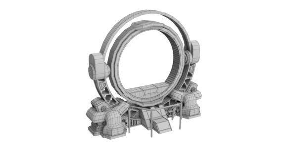 3D futuristic teleport - TurboSquid 1321707