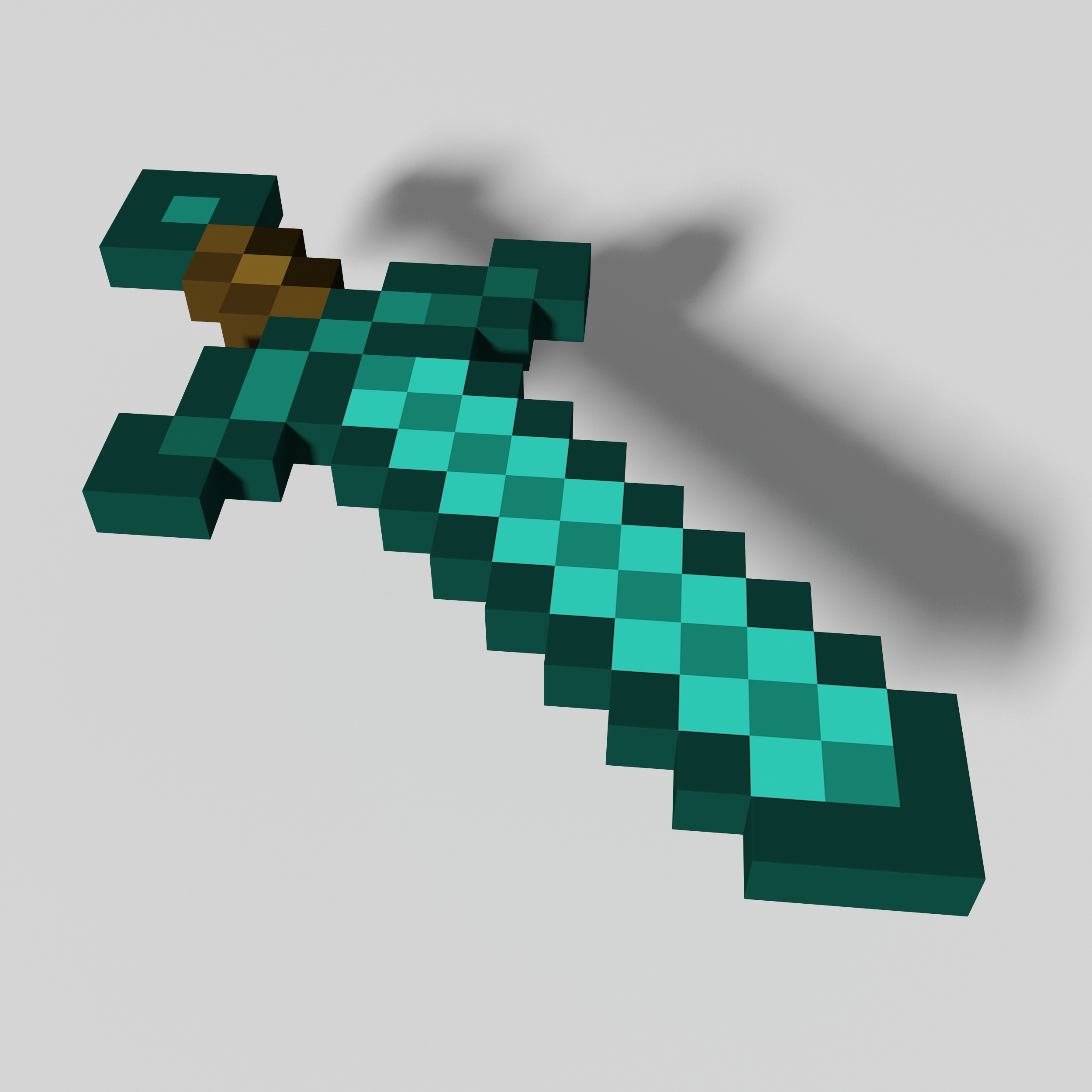 3D minecraft sword model - TurboSquid 1321799