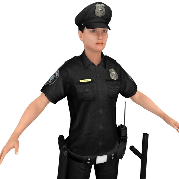Pack female police officer model - TurboSquid 1321847