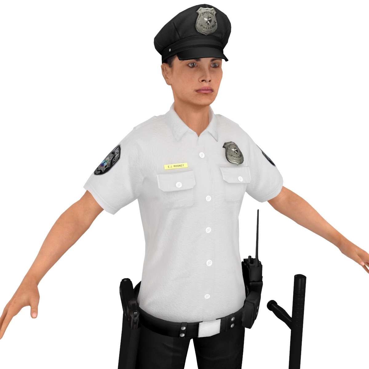 Pack female police officer model - TurboSquid 1321847