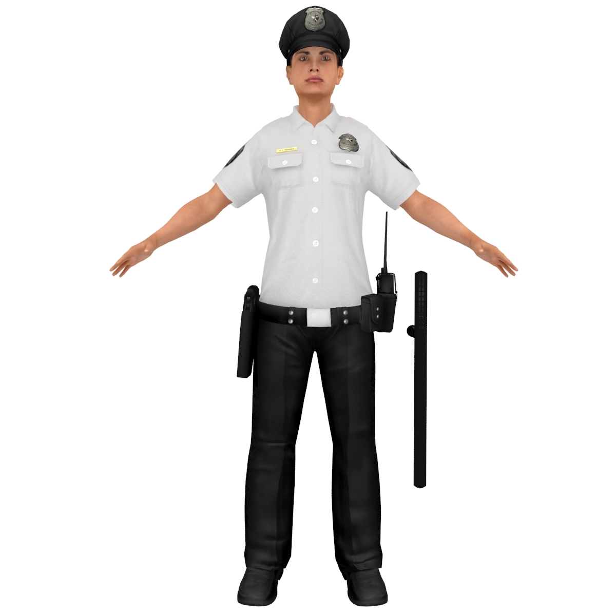 Pack female police officer model - TurboSquid 1321847