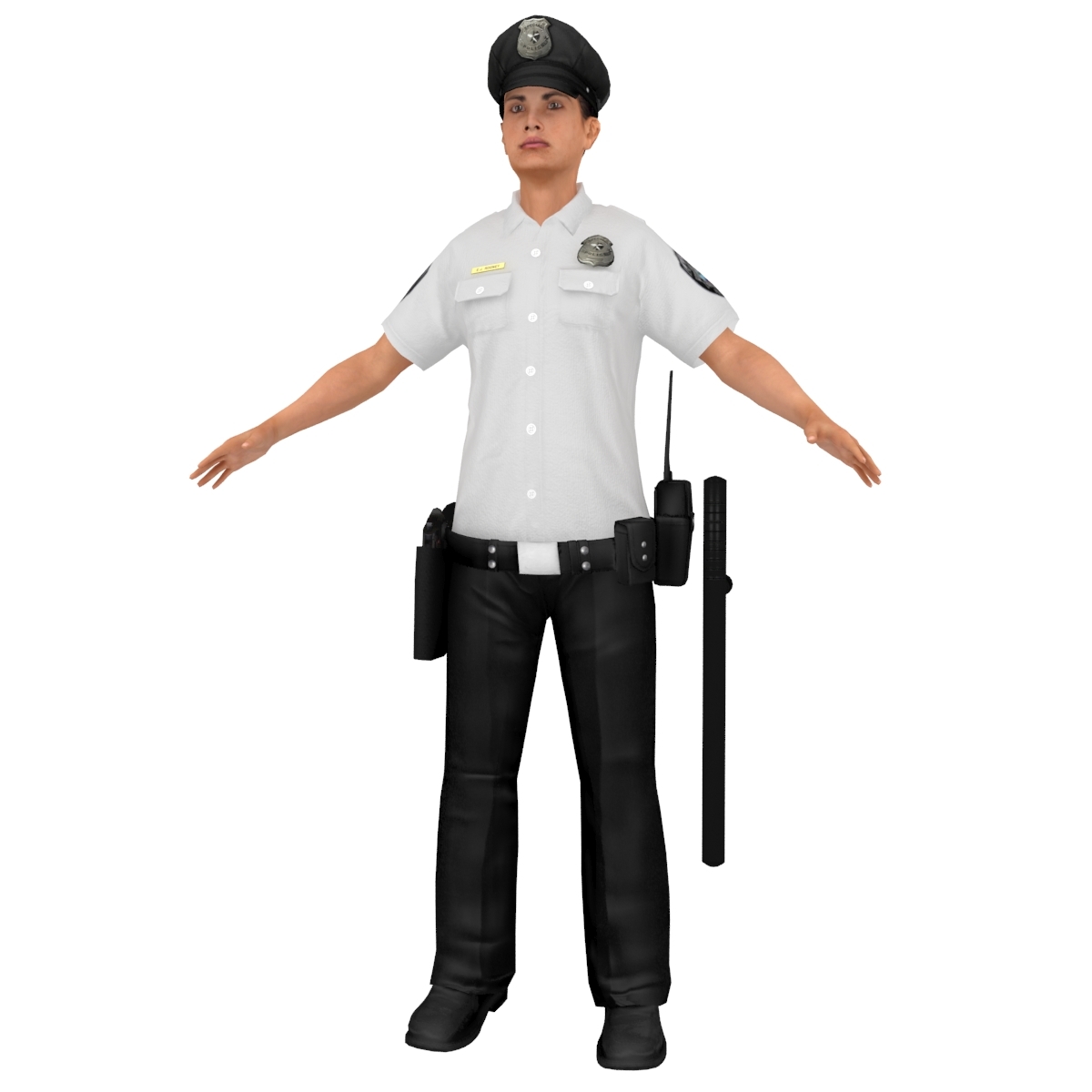 Pack female police officer model - TurboSquid 1321847