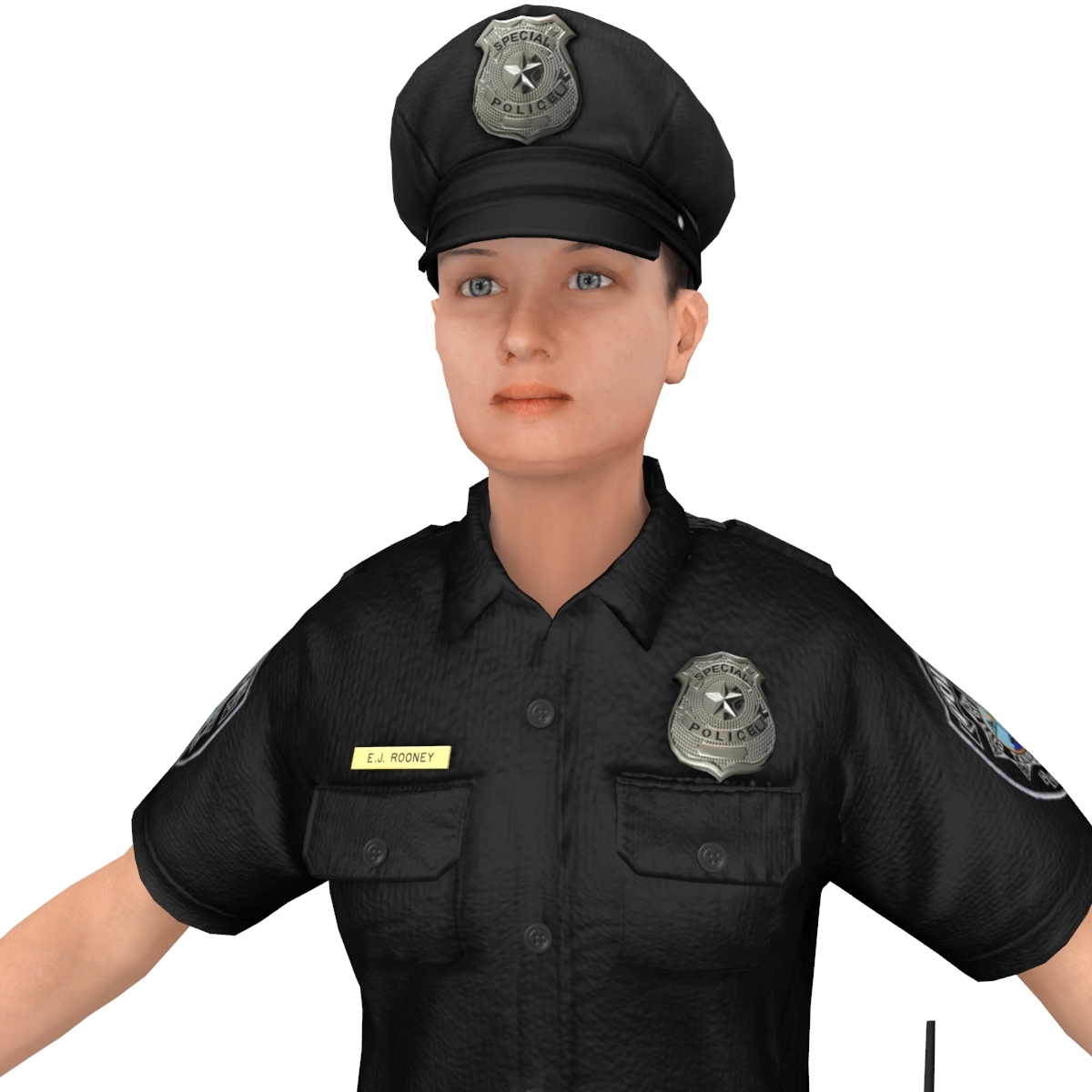 Pack female police officer model - TurboSquid 1321847