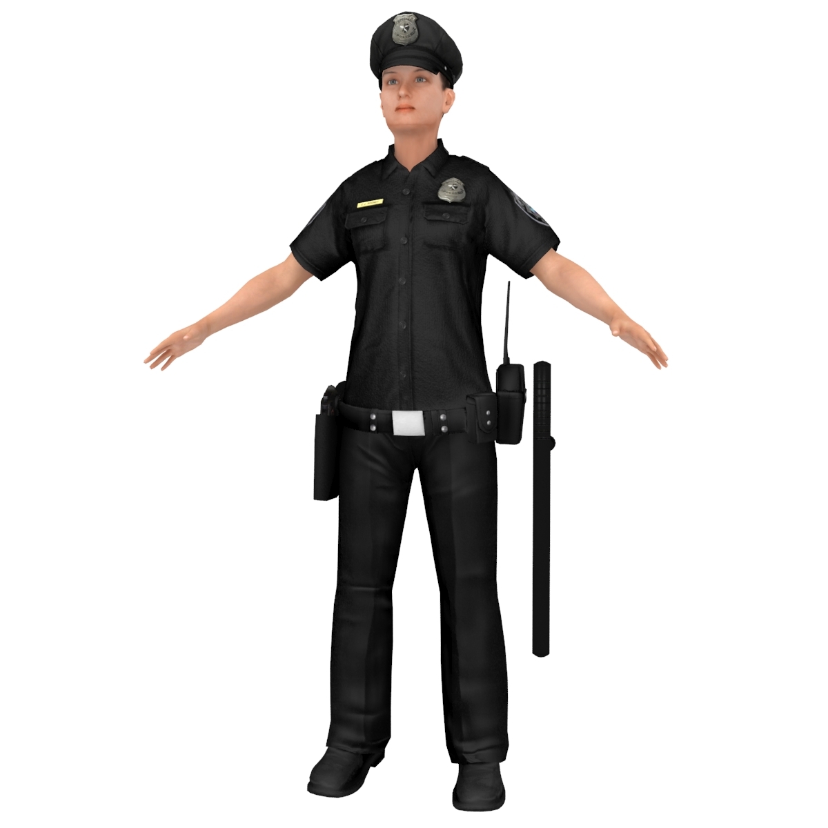 Pack female police officer model - TurboSquid 1321847