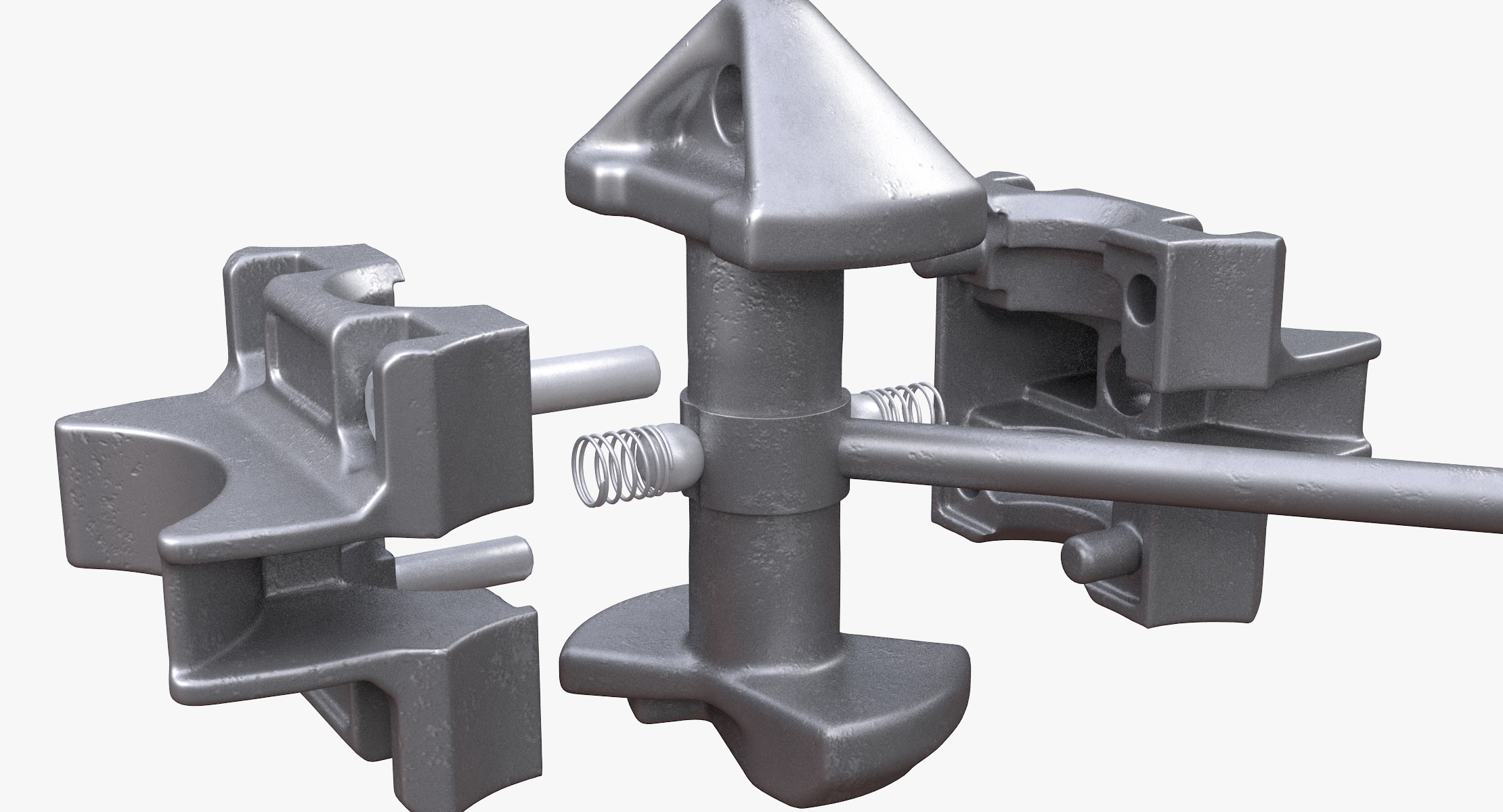 3D stacking twist lock model - TurboSquid 1321943