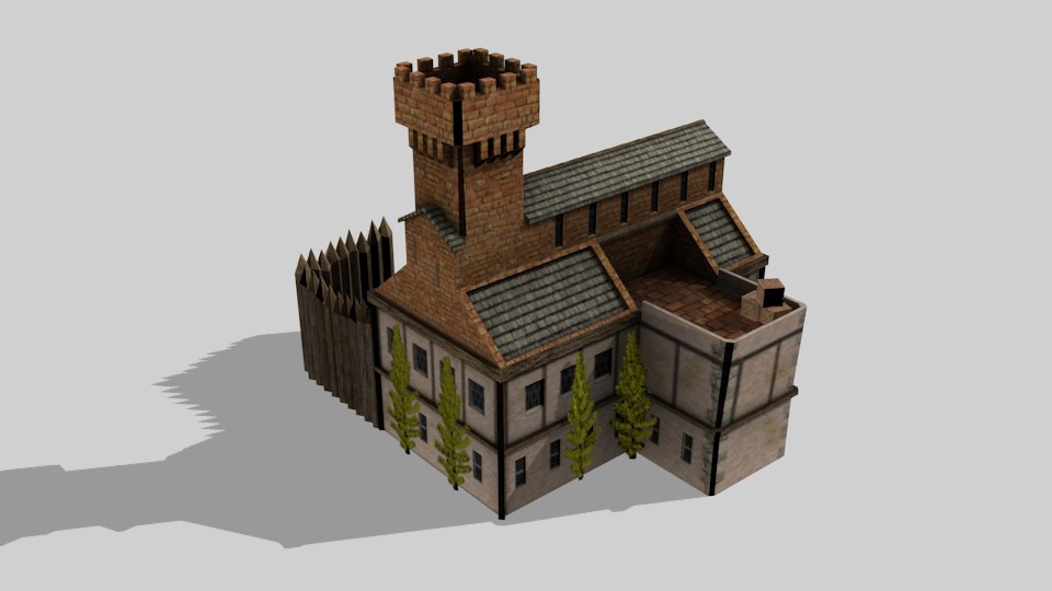 Barracks medieval 3D model - TurboSquid 1321963