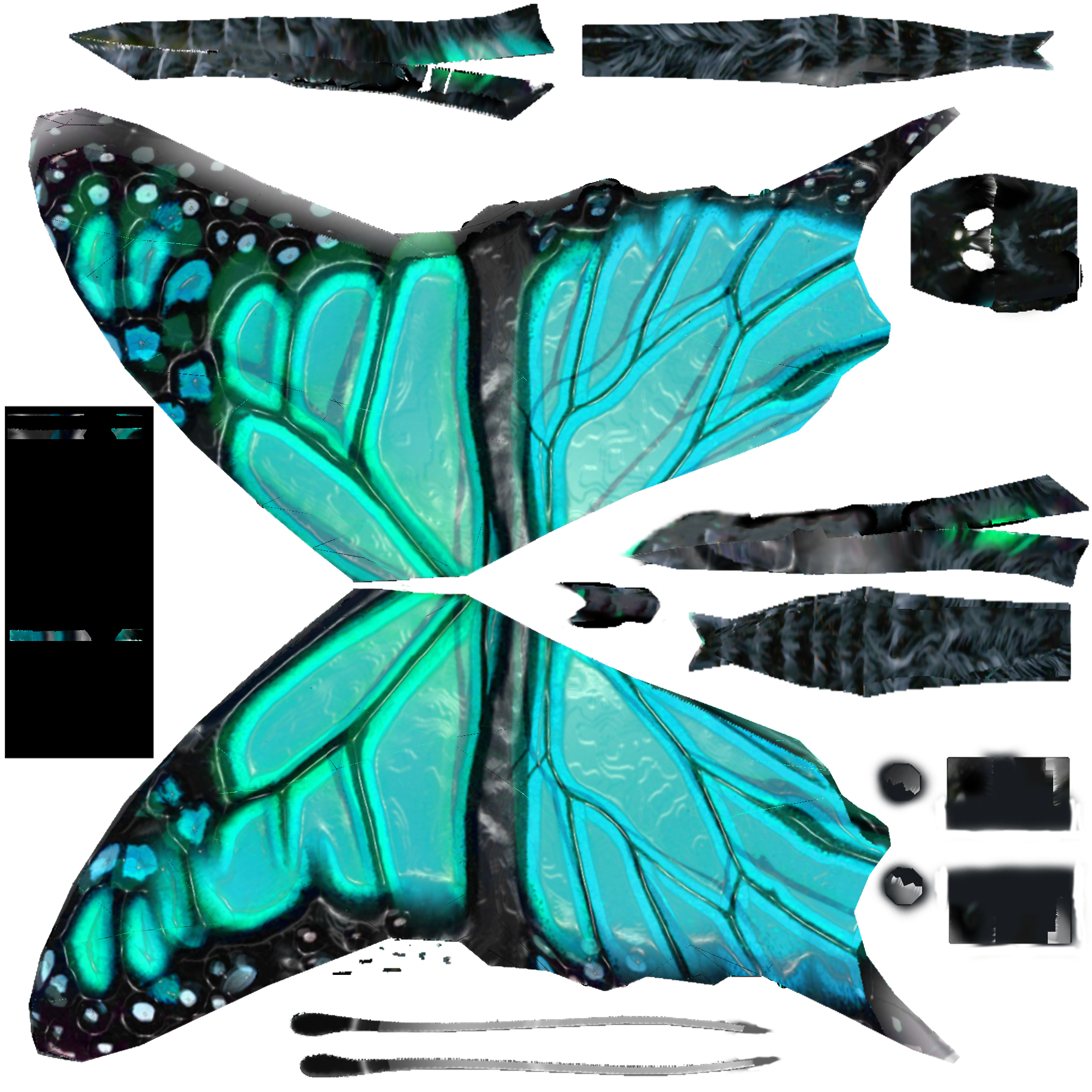 Butterfly animations flying 3D - TurboSquid 1322210