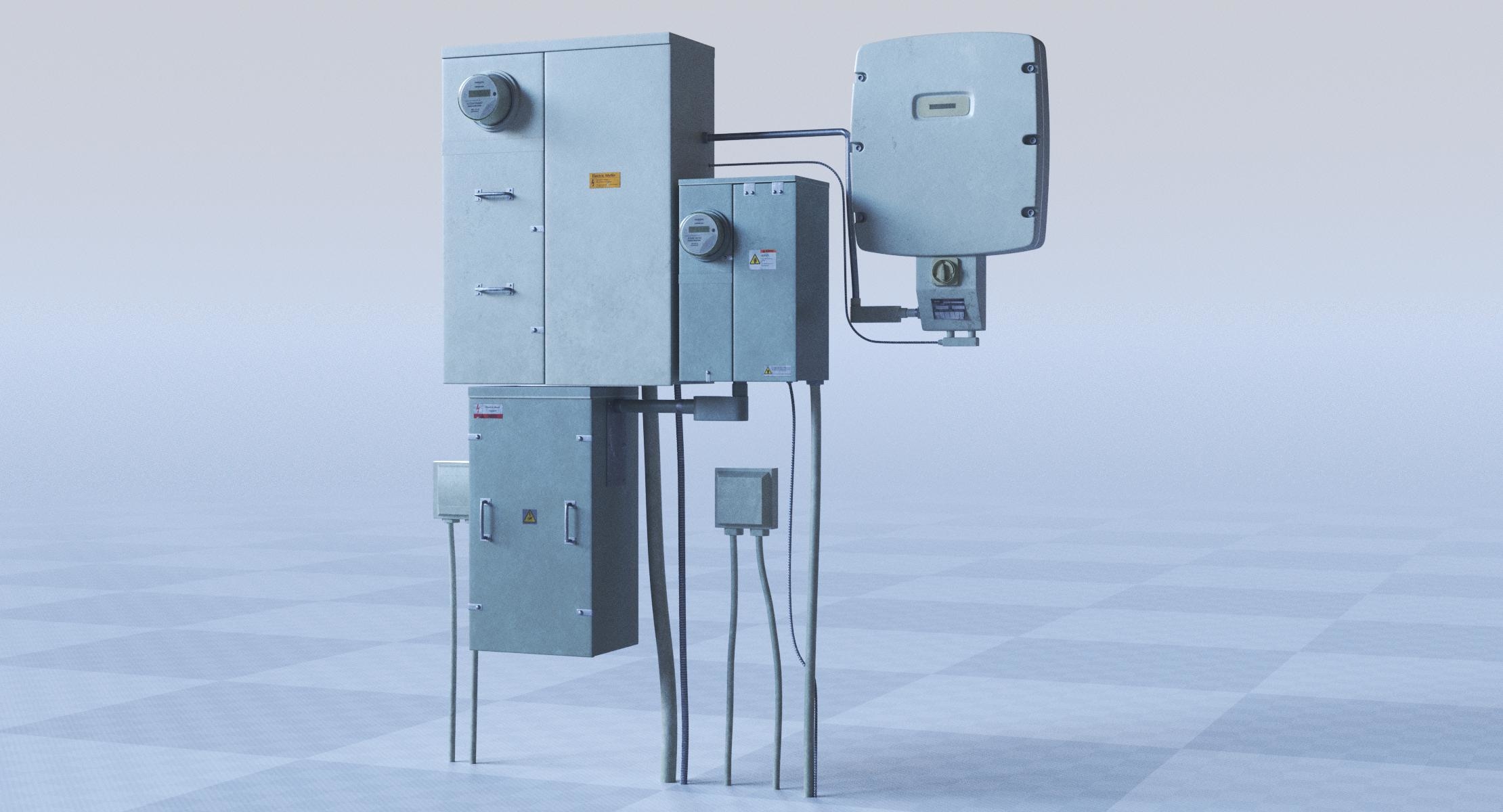 Electrical box 3D model - TurboSquid 1322272