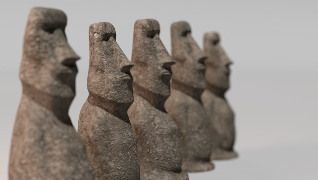 3D moai statues - TurboSquid 1322305
