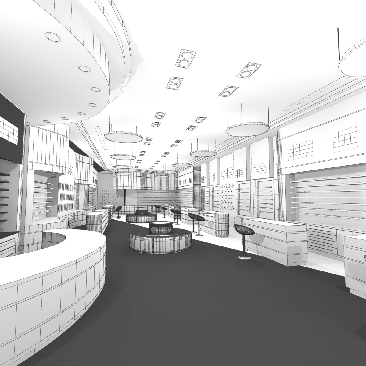 Optical shop 3D model - TurboSquid 1322656