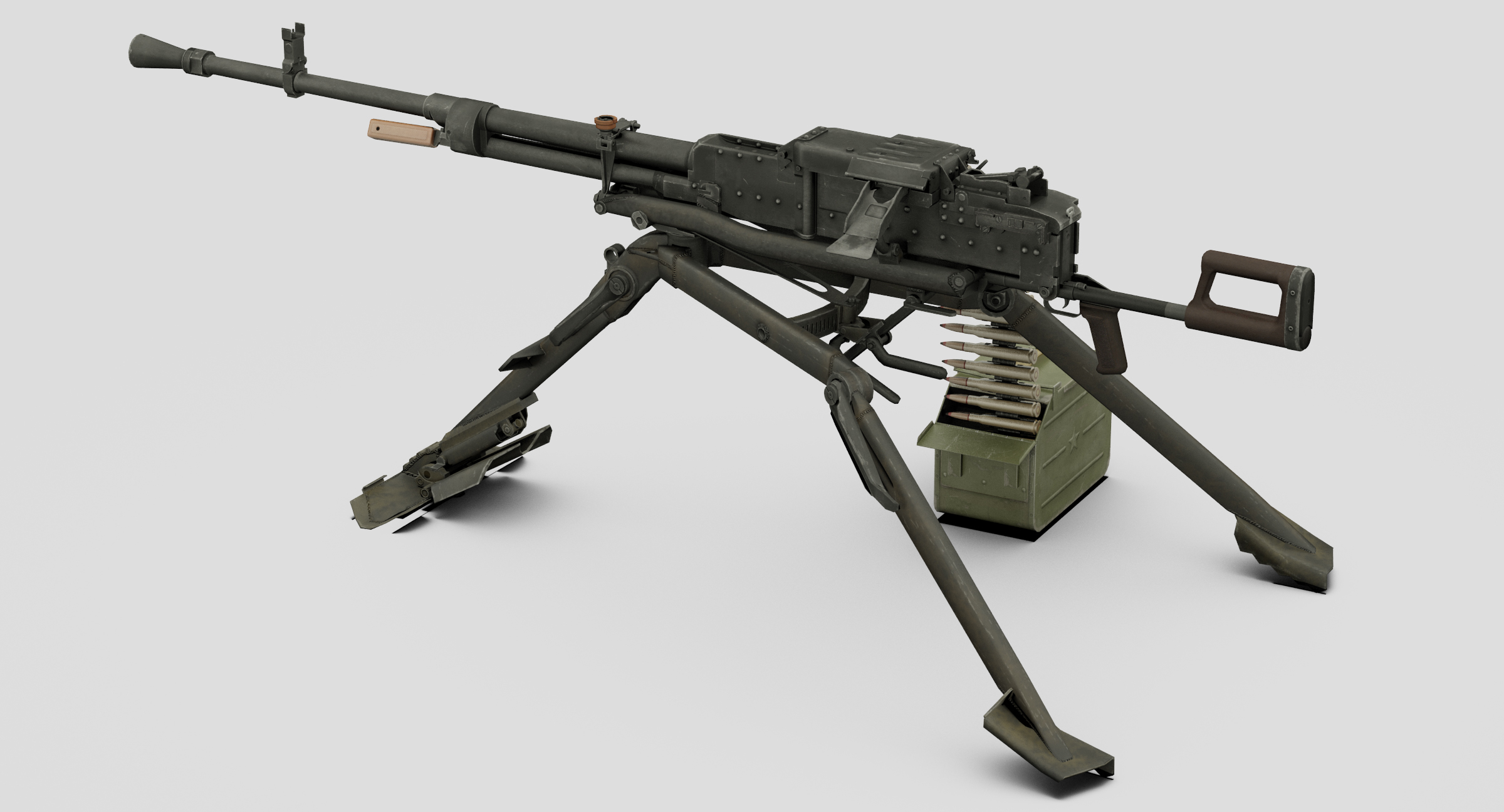 Heavy machine gun nsv model - TurboSquid 1322952